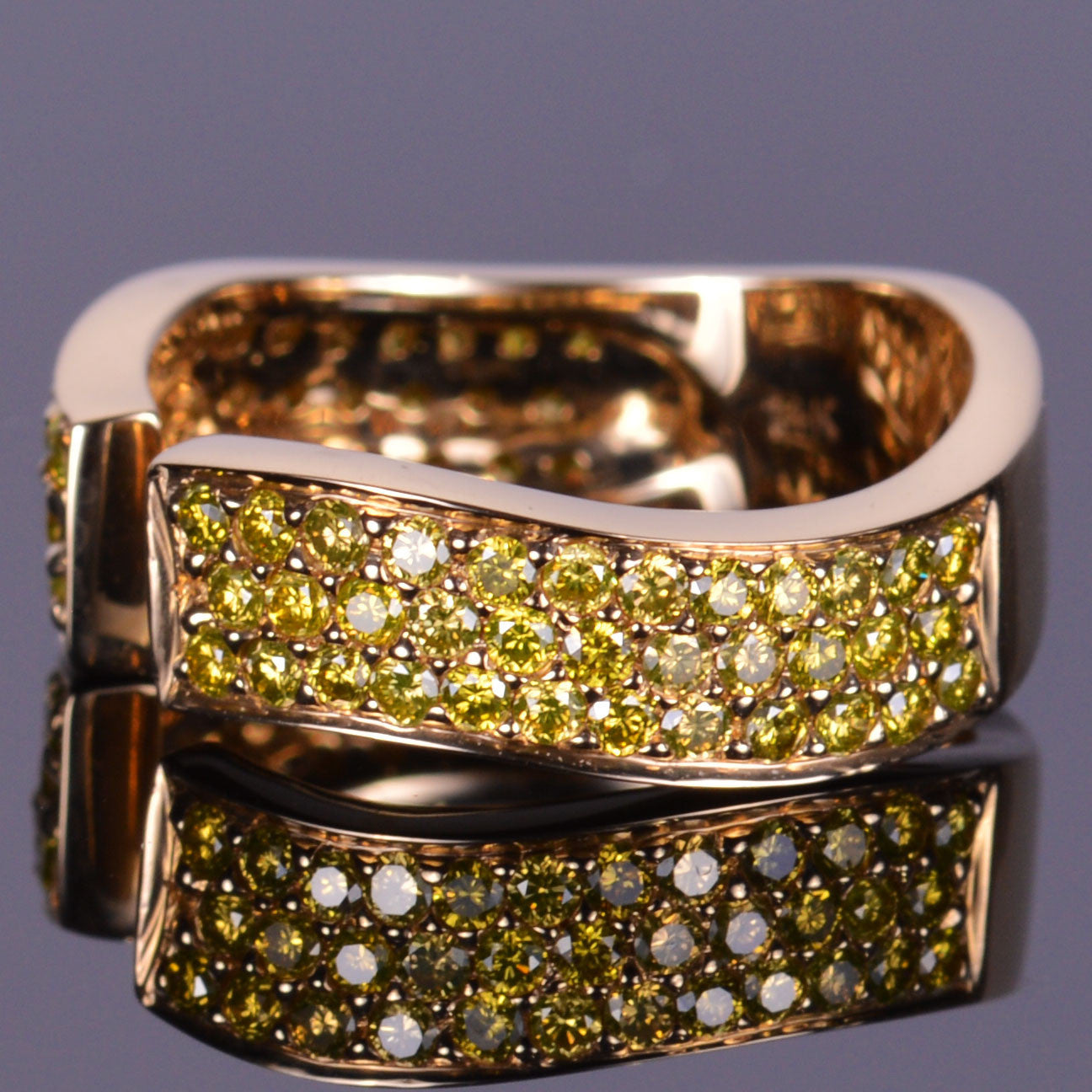 Yellow Diamond Finger Cuff Band in Yellow Gold – Louis XV Jewelers